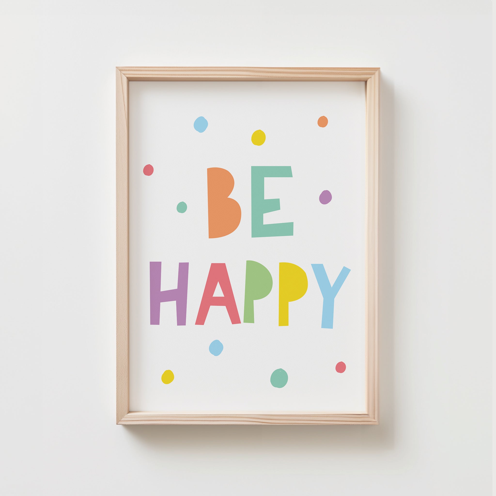 Be Happy Kids Room Poster | Mini Learners