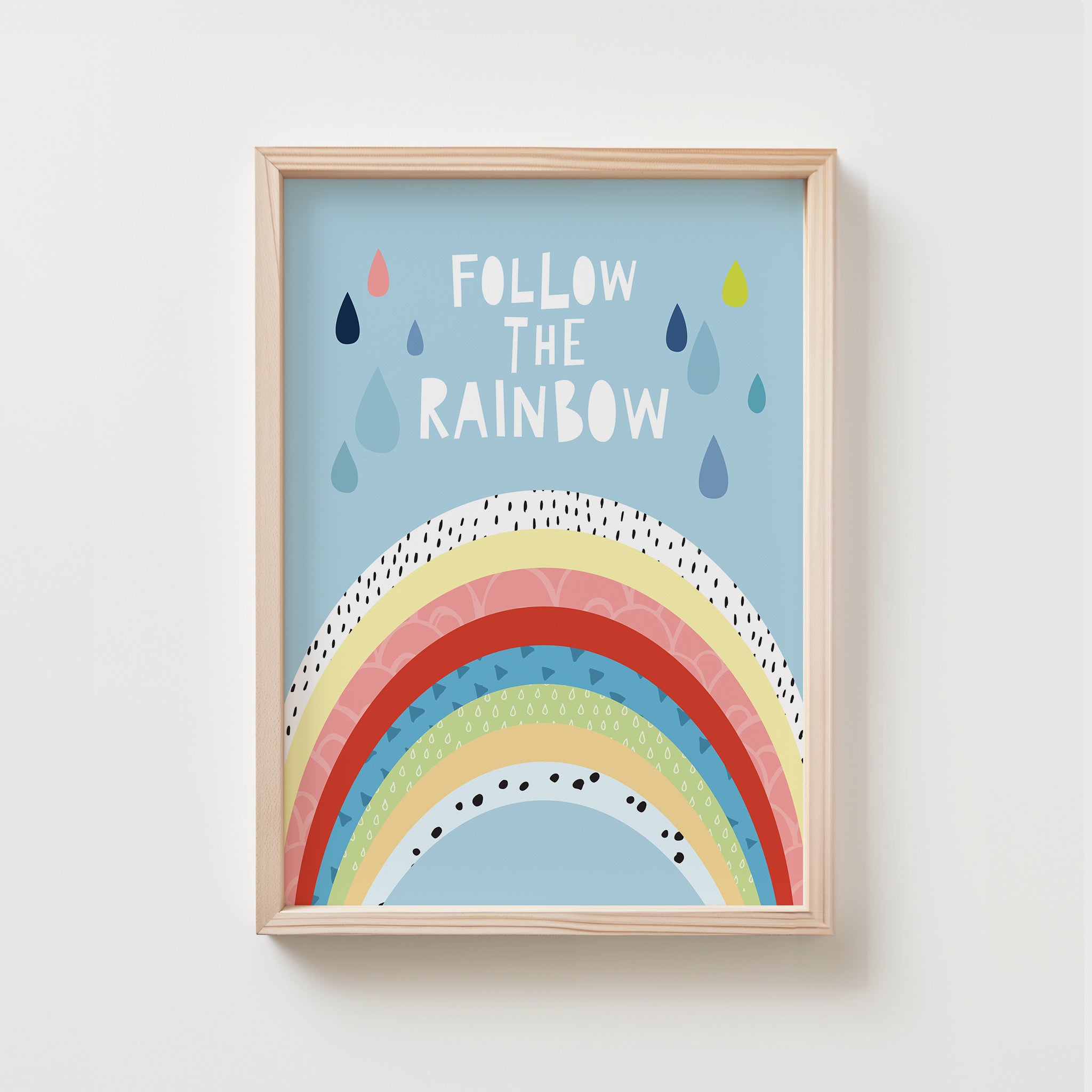 Follow The Rainbow Nursery Print | Mini Learners