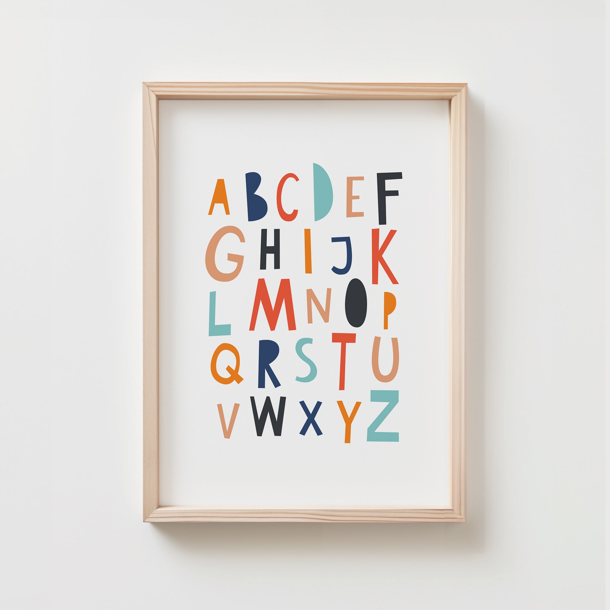 Alphabet kids wall art | Mini Learners