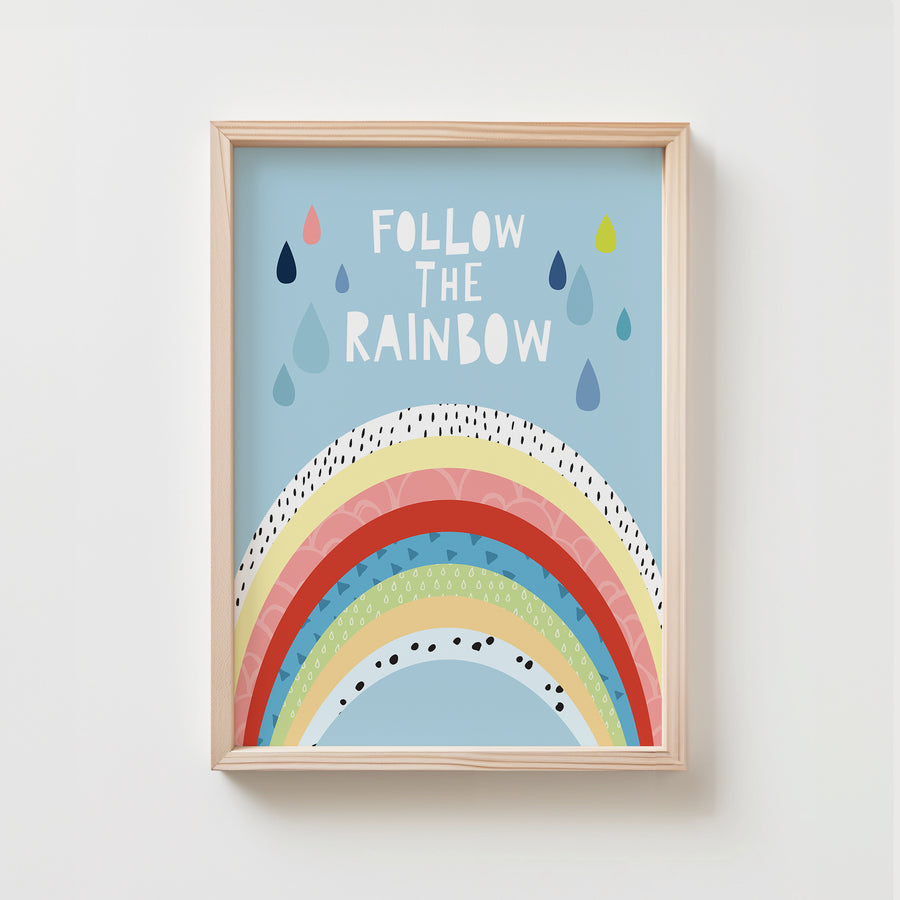 Follow The Rainbow Nursery Print | Mini Learners