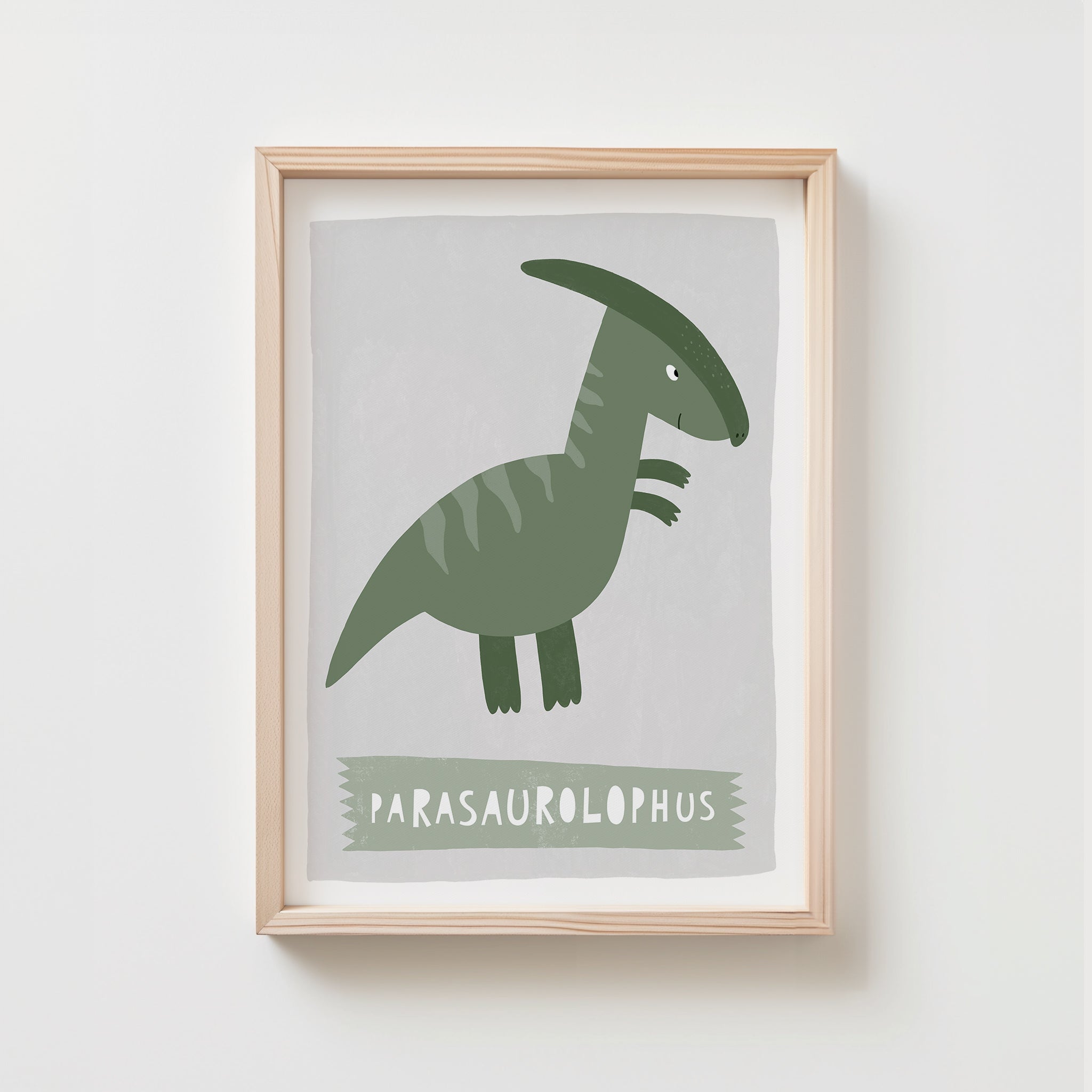 Parasaurolophus Dinosaur Nursery Print – Mini Learners